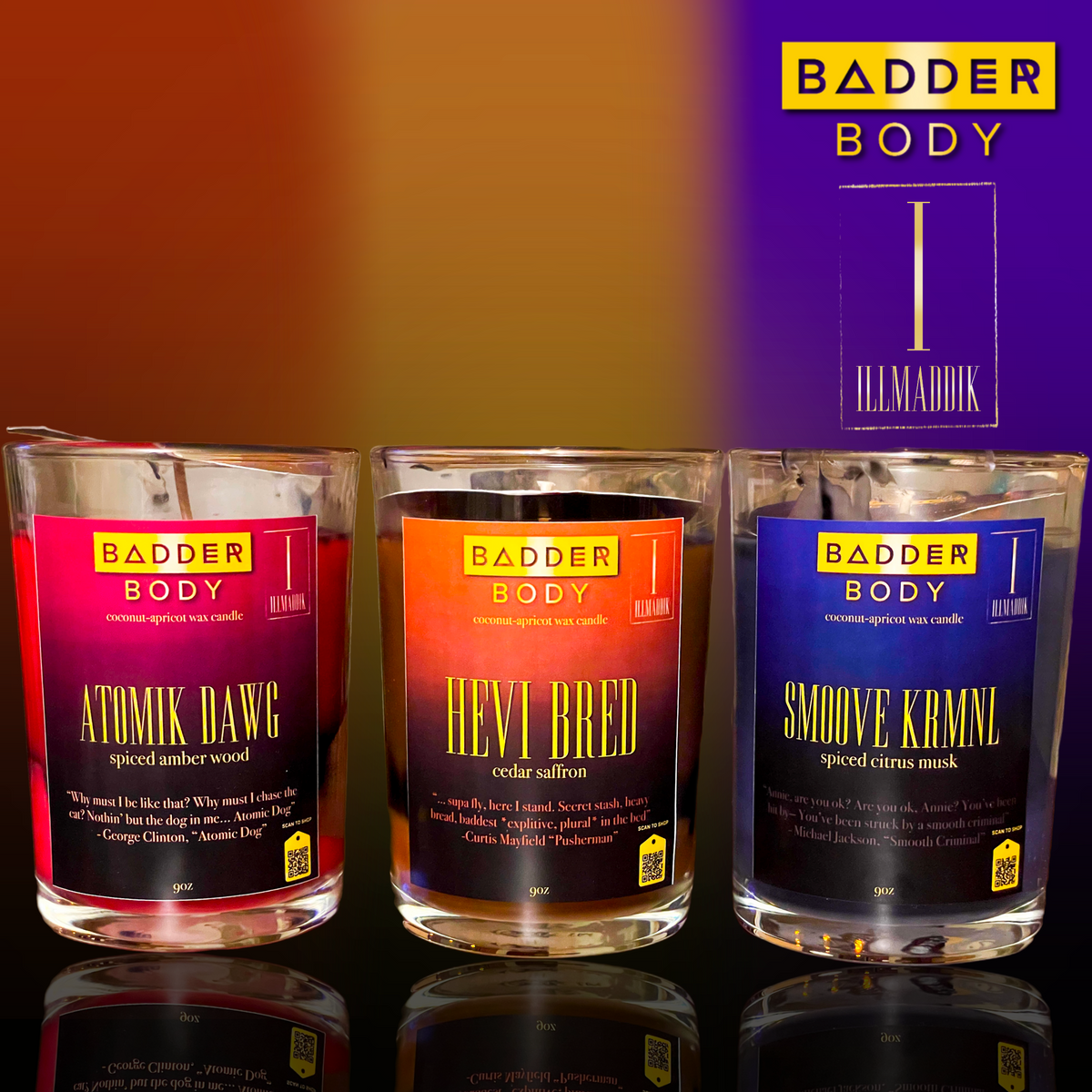 Illmaddik Triplit Candle Bundle – Badder Body